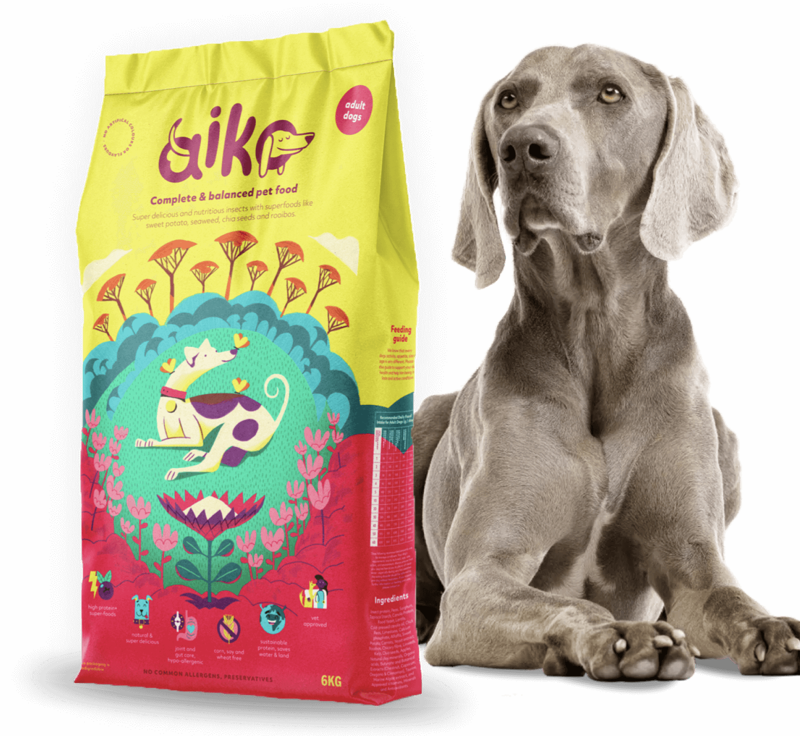 Aiko-complete, balanced insect-based pet food, delicious & nutritious